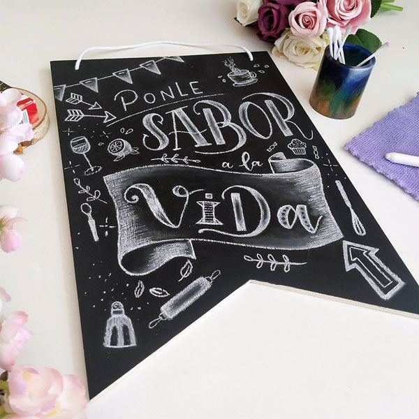 Cómo Hacer una Pizarra Casera y Chalk Lettering - Milbby Connect